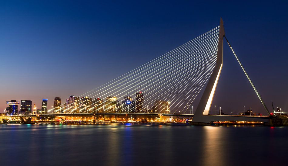 The Erasmus Bridge in Rotterdam by MS Fotografie | Marc van der Stelt ...