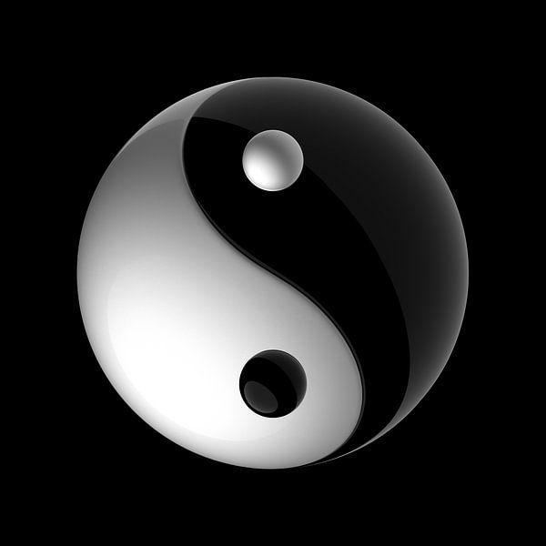 Taijitu Yin Yang Symbol by Chrisjan Peterse on canvas, poster ...