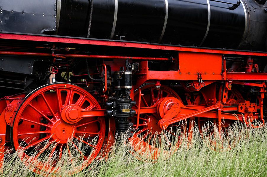 Stoomtrein detail met de grote wielen van Sjoerd van der Wal Fotografie ...