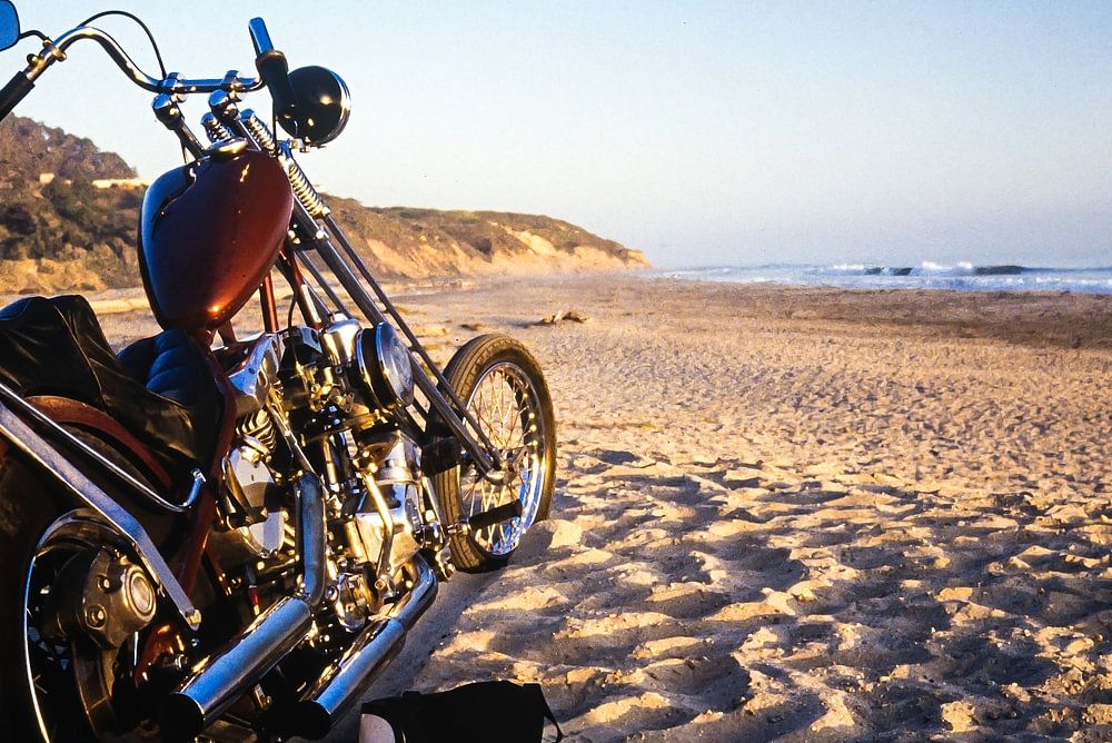 Easy Rider Harley Davidson van Dieter Walther op canvas, behang en meer