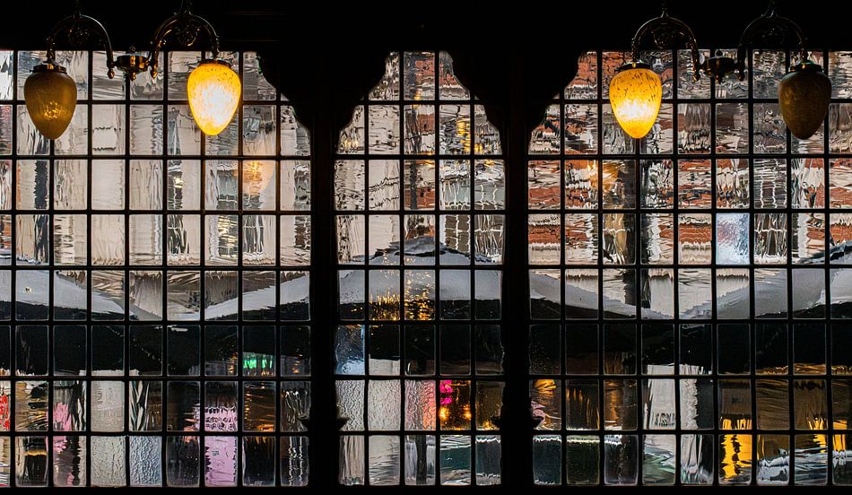 Zicht uit een oude Londense pub van it's a Boone thing op canvas ...