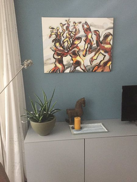 Glowing dancers van ART Eva Maria op canvas, behang en meer