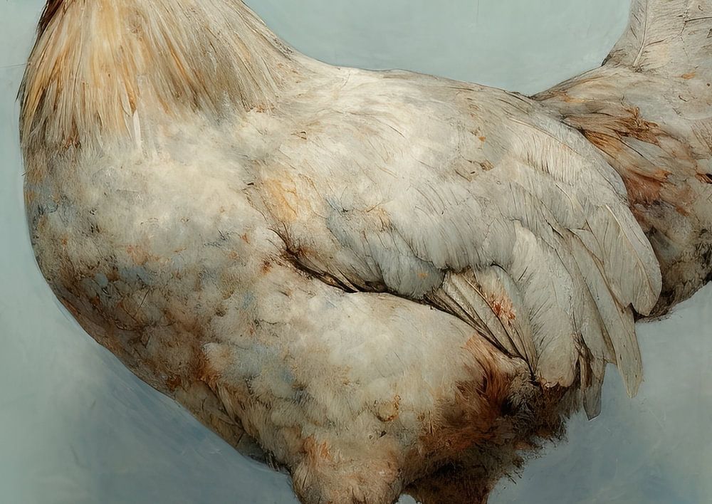 Huhn | Huhn von Wunderbare Kunst auf ArtFrame, Leinwand, Poster und ...