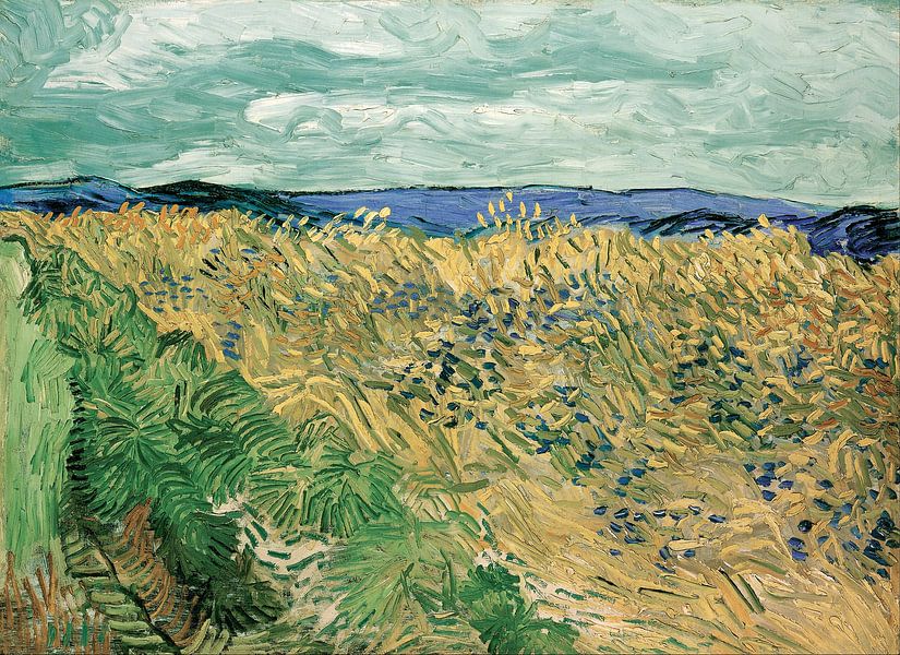 Vincent van Gogh. Korenveld op canvas, behang, poster en meer