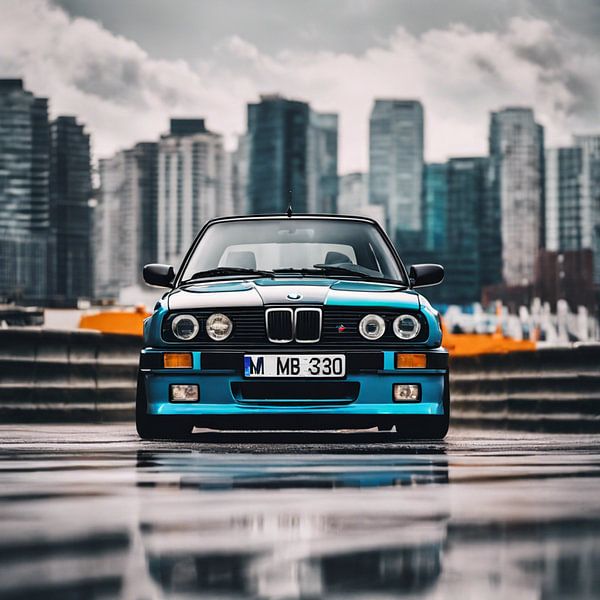 BMW M3 E30 van kevin gorter op canvas, behang en meer