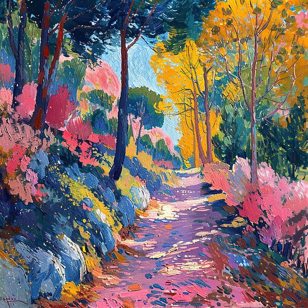 Landschap Impressionisme | Velden | Impressionisme van ARTEO Schilderijen op canvas, behang en meer