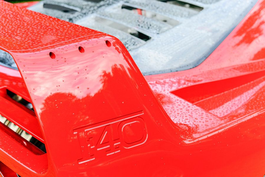 Ferrari F40 supercar of the 1980s rear spoiler by Sjoerd van der Wal ...