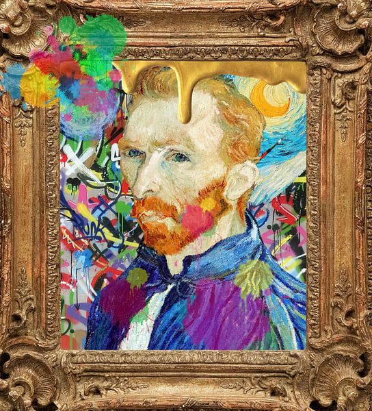 Graffiti Vincent van Gogh by Gisela- Art for You on canvas, poster ...
