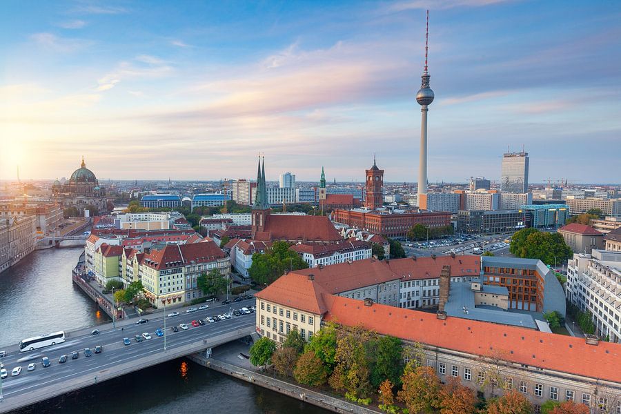 Centrum Berlijn van Tilo Grellmann op canvas, behang en meer