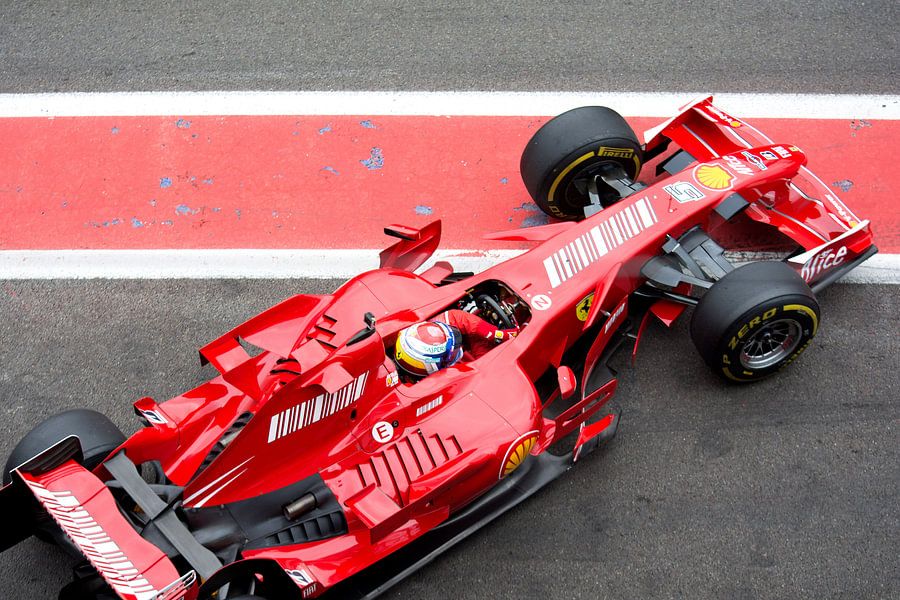 Ferrari F1 car F2007 by Tim Vlielander on canvas, poster, wallpaper and ...
